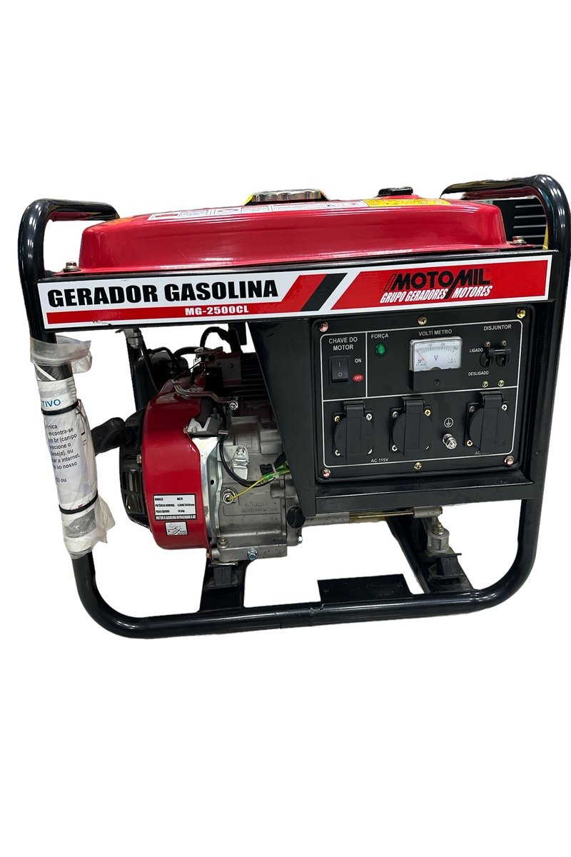 Gerador a Gasolina 110/220V 4T 2,5KVA MG2500CL Motomil - JR Acessórios